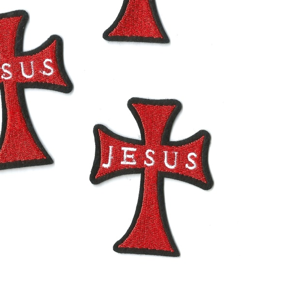Other | New Christian Jesus Cross 3pack Iron On Patches Jesus Christ ...